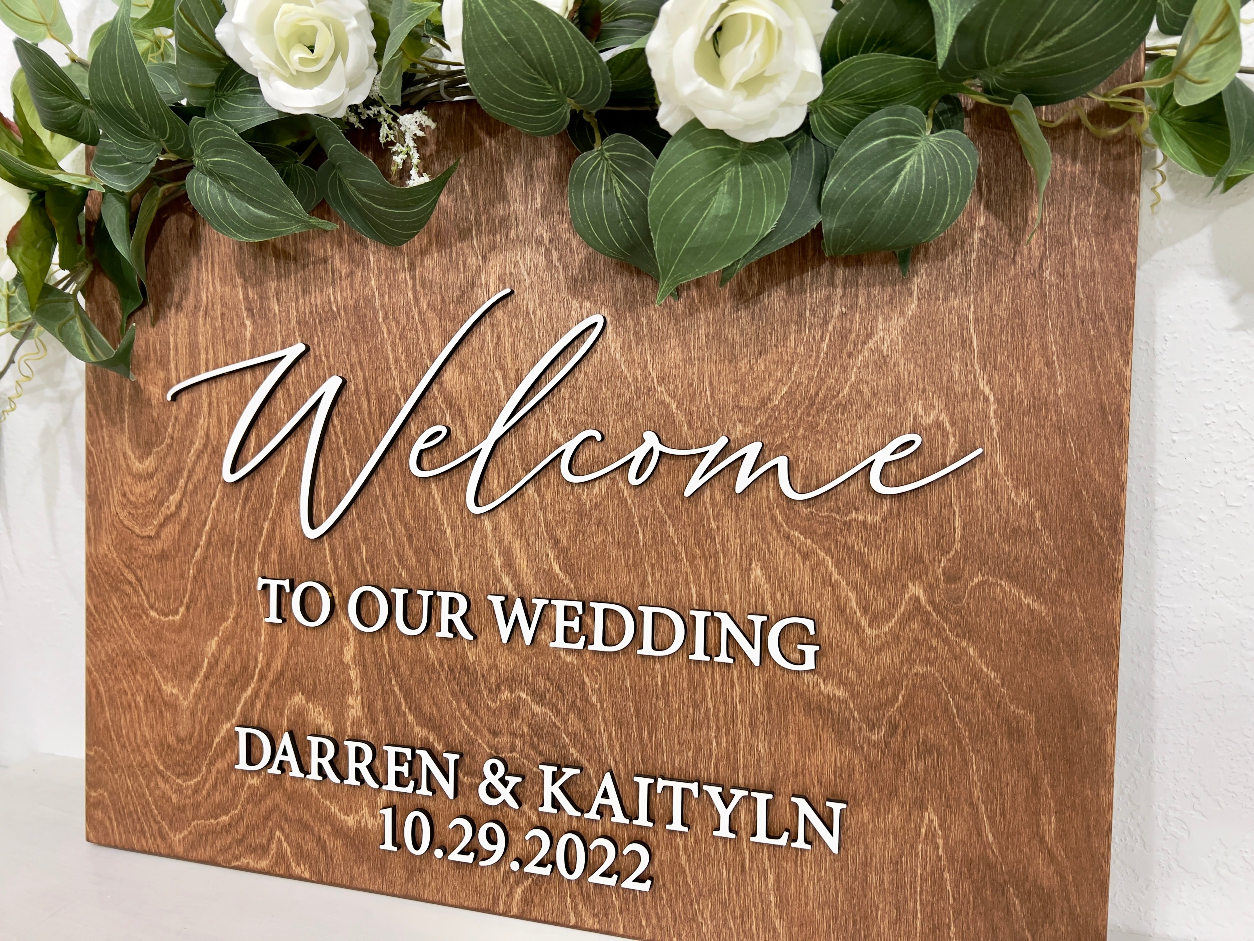 Wood Wedding Signs - Rustic Wedding Decor - Personalized Wedding Sign ...
