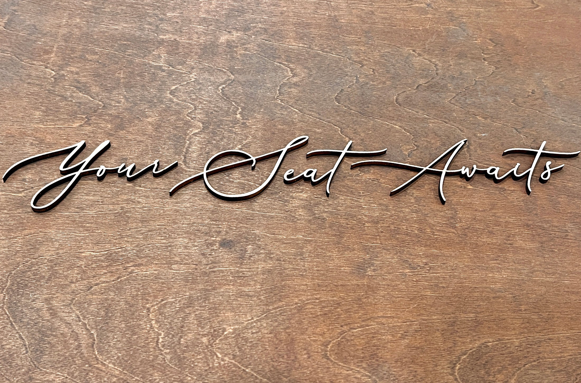 DIY Your Seat Awaits Wood Lettering Cutouts - Seating Chart Letters ...