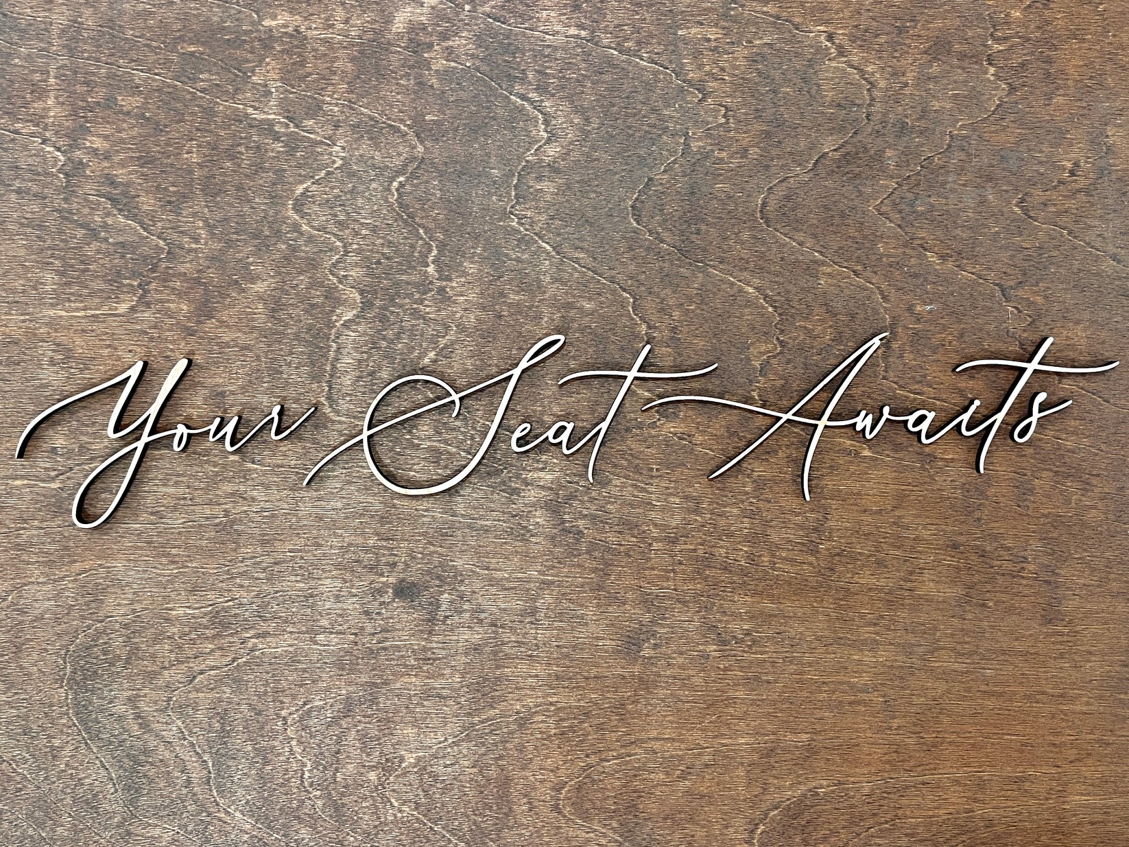 DIY Your Seat Awaits Wood Lettering Cutouts - Seating Chart Letters ...
