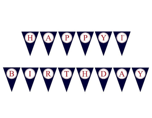 Printable Happy Birthday Pennant Banner - DIY Birthday Party Decor ...