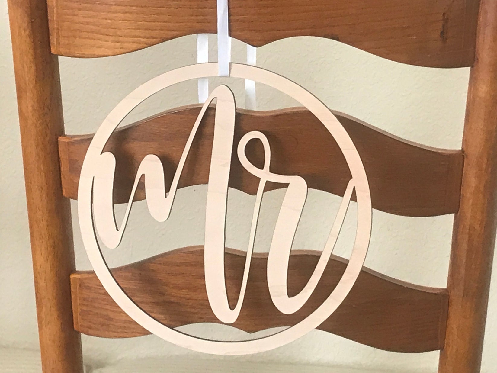 Mr and Mrs Chair Back Signs - Wedding Chair Signs – Celebrating Together