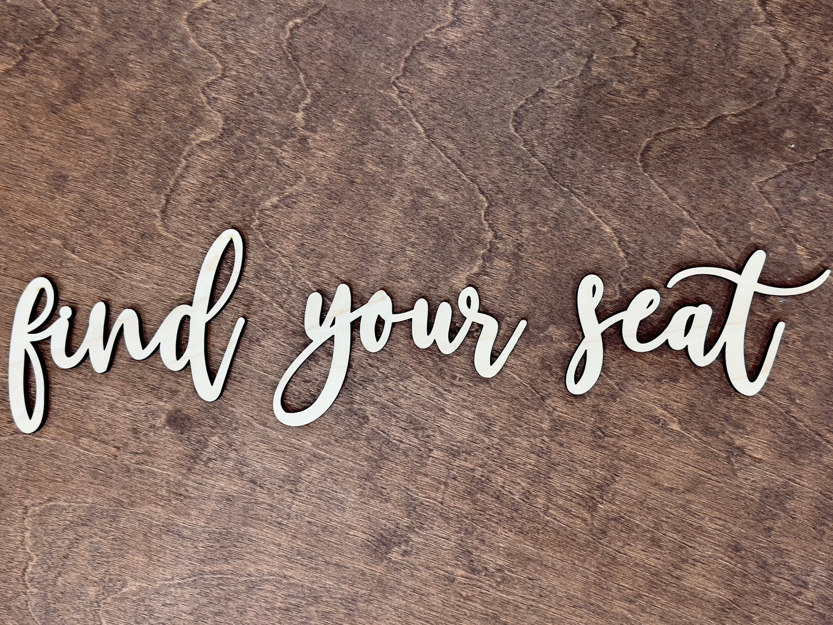 Find Your Seat Lettering Cutouts - DIY Seating Chart Sign Letters ...