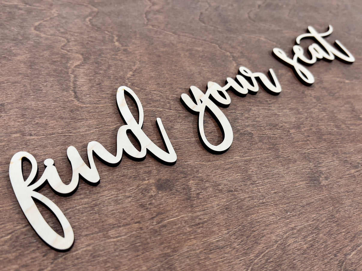 Find Your Seat Lettering Cutouts - DIY Seating Chart Sign Letters ...