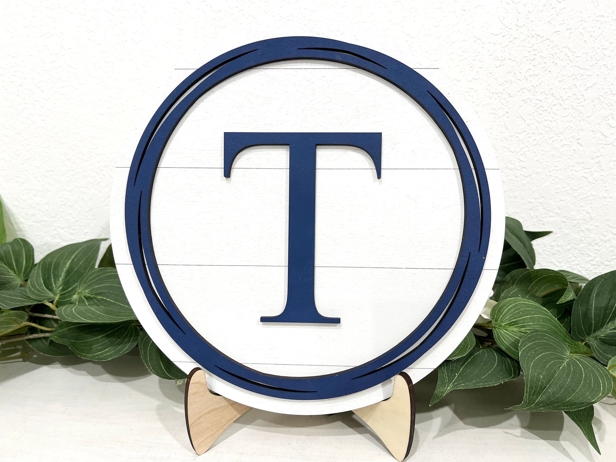 Monogram Sign Kit - DIY Personalized Letter Sign -Paint Kit Home Decor ...