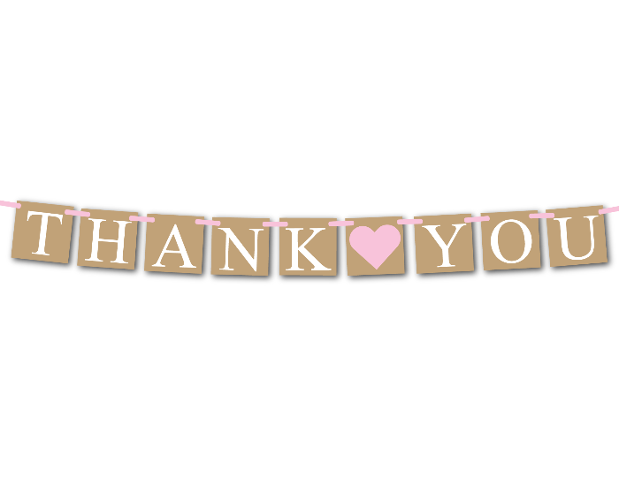 Thank You Banner Printable