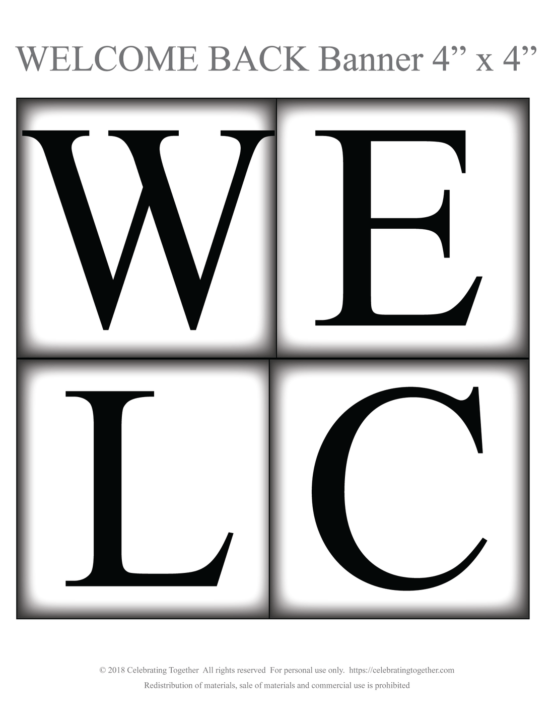 Printable Welcome Banner - DIY Back to School Classroom Decorations ...